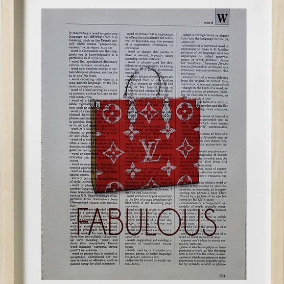 Homemade | Wall Decor | Fabulous Dictionary Print Art Wall Decor ...